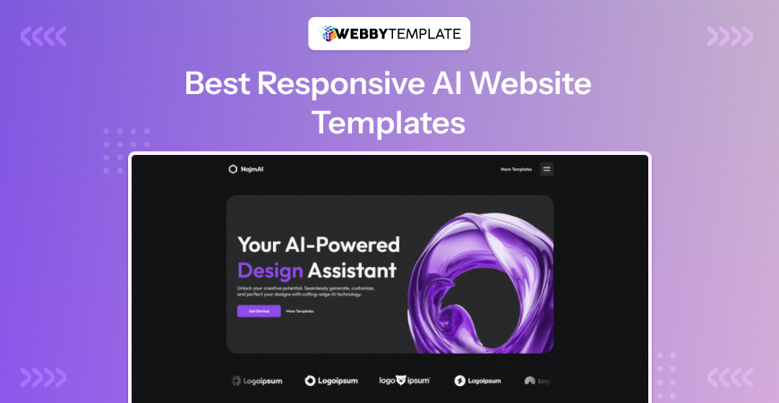 10+ Best Responsive AI Website Templates of 2025
