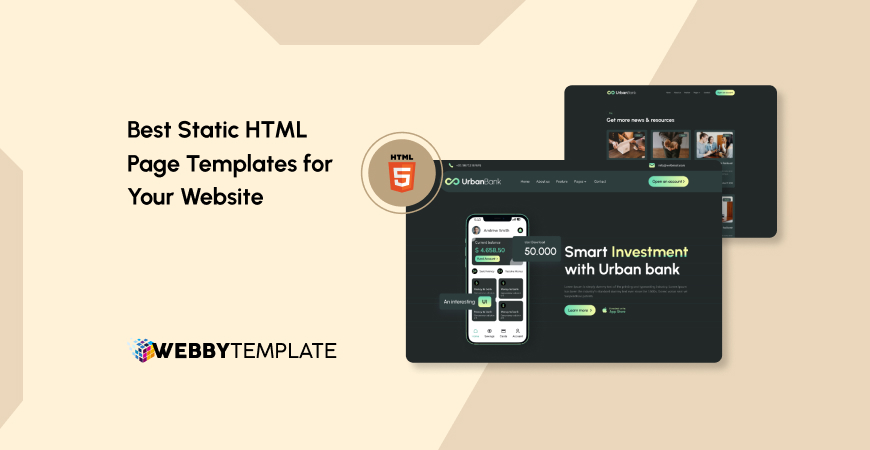 Top Static HTML Page Templates for Unbeatable Website Performance